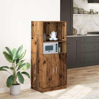 vidaXL Vidaxl - Armoire de cuisine vieux bois 57x41,5x131,5 cm bois ing&eacute;nierie