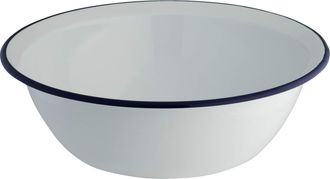 axentia Schüssel, weiße Emaille Schüssel, große Schale, Ø ca. 28 cm, 3,5 l