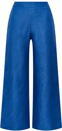 Maliparmi Maliparmi, Femme, Pantalons, Bleu, Taille: 42 FR Pantalon Jacquard en Lin