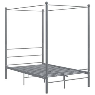 Generic Schwarz Pulverbeschichteter Himmelbettrahmen aus Metall - Modernes Design, Zum Aufh&auml;ngen von Vorh&auml;ngen, Geeignet f&uuml;r Schlafzimmer (140 x 200 cm)