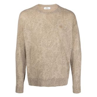Etro Eleganter beiger Wollpullover - - Knitwear - Herren - Beige - 2XL