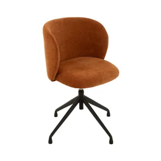 Paris Prix Paris Prix - Chaise Pivotante Design Gena 56cm Rouille