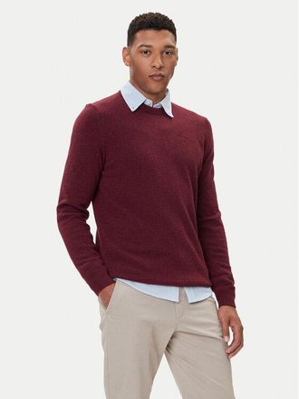 Barbour Pullover Essential Tisbury MKN0844RE56 Dunkelrot Regular Fit