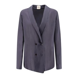 Alysi Femme, Blouses et Chemises, Gris, Taille: 40 FR Veste crois&eacute;e