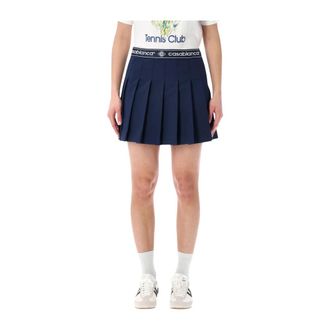 Casablanca Faltenrock Tennis - - Skirts - Damen - Blau - XS