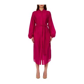 Liu Jo Femme, Robes, Rose, Taille: 36 FR Robe chemise en mousseline