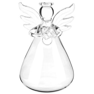 MagiDeal Unbekannt Modern Haengende Glass Vase Blumenvase Pflanze Glas Wandvase Angel Klar