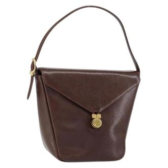 Givenchy Sac bandouli&egrave;re en cuir Pre-owned - Femme - Pre-owned - Brun - Taille: ONE Size