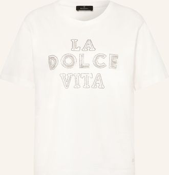 Monari Monari T-Shirt Mit Schmucksteinen weiss