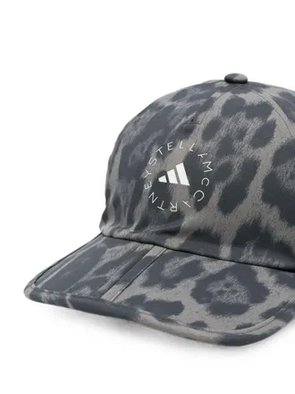 adidas by Stella McCartney Leopard-Print Baseball Cap - Grey