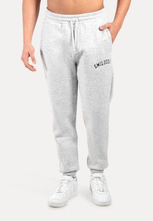 Smilodox Jogginghose Kayson, Oversize Freizeithose mit Reißverschlusstaschen, Tunnelzug weiches flauschiges Material Logo Sweathose Sport Alltag