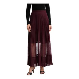Twinset Maxi-Rock mit Falten - - Skirts - Damen - Rot - XS