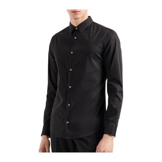 A|X Armani Exchange Homme, Chemises, Noir, Taille: S Chemise en nylon stretch