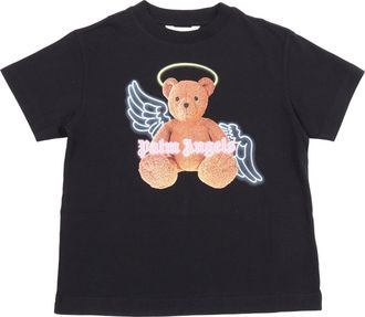 Palm Angels Pa Ours Ange T-shirt S/S Noir Marron