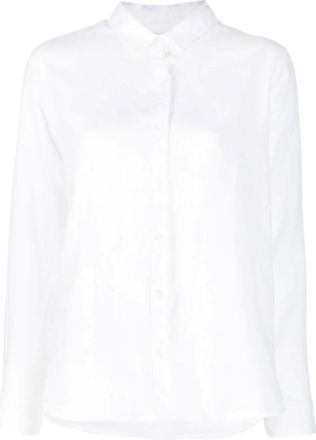 Barbour Femme, Blouses et Chemises, Blanc, Taille: 40 FR Chemise Marine D&eacute;contract&eacute;e &agrave; Manches Longues