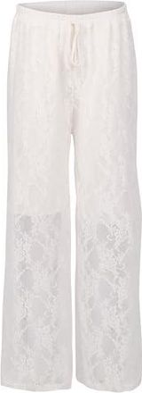 Malito more than fashion Malito - Pantalon en dentelle pour femme - Pantalon de plage doux et fluide - Pantalon dété long et élégant - Taille élastique féminine festive 20634 