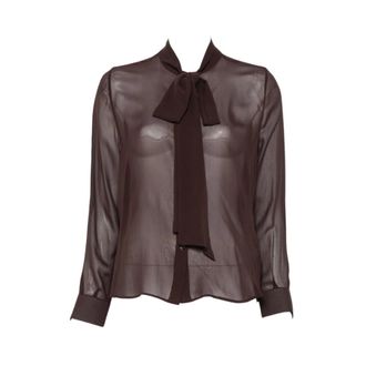 Tagliatore Tagliatore Chemises - Femme - Blouses et Chemises - Brun - Taille: 40 FR