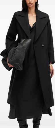AllSaints manteau &agrave; d&eacute;tail de cha&icirc;ne - Noir