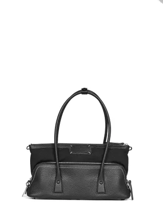 Maison Margiela Womens Shoulder Bag 5ac East-West Black Calf Leather Handbags Hand