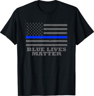 Police Blue Lives Matter, Geschenk für Polizisten, dünne blaue Linie T-Shirt