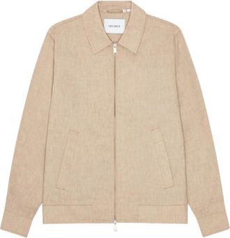 Les Deux Como Coach Slub Jacket - - Jackets - Herren - Beige - M