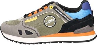 Colmar Mixte Travis Sport Flash Military Green-Multicolor 017 TG 44 Zapatillas