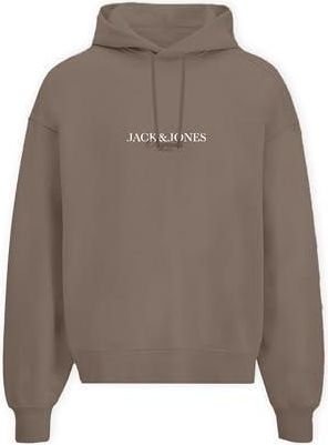 Jack & Jones Hood Jorbillyburg Sweat &agrave; Capuche FST, Mocha Meringue, XXL Homme