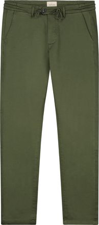 Dstrezzed Mens Lancaster Twill Knit Tapered Jogger Pants, Dark Army, 32 W / 32 L