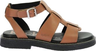 Kickers Femme, Chaussures, Brun, Taille: 40 EU Sandales en cuir Lila