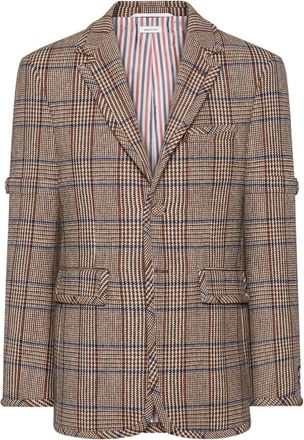 Thom Browne blazer Hunting en tweed - Marron