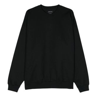 Yohji Yamamoto Homme, Sweatshirts et sweats &agrave; capuche, Noir, Taille: S FL Crew Sweat