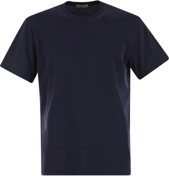 Herno Homme, Tops, Bleu, Taille: 3XL T-shirt &agrave; manches courtes et col rond