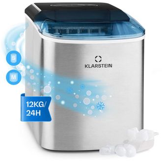 Klarstein Klarstein - On-The-Rocks Machine &agrave; gla&ccedil;ons led 12kg / 24h r&eacute;servoir 2,1L inox