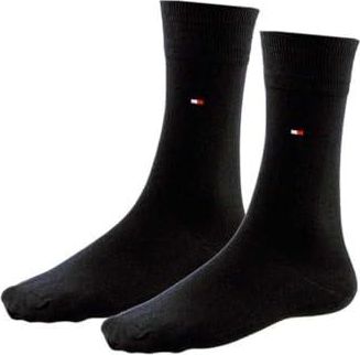 Tommy Hilfiger Classic - Chaussettes de Ville - Lot de 2 - À Logo - Homme - Anthracite Mélange - 47-49