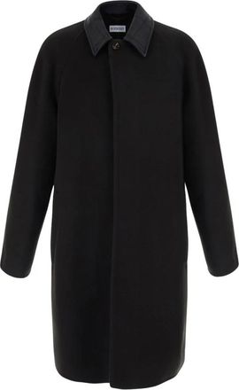 Burberry Brauner Mantel mit Kragen im Karomuster aus Wolle und Kaschmir f&uuml;r Herren - - Coats - Herren - Schwarzk - M