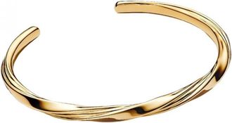 Pandora Verdrehter Offener Armreif mit 14 Karat Vergoldung, aus der Essence Kollektion, Länge: 17,5 cm, 563869C00-2