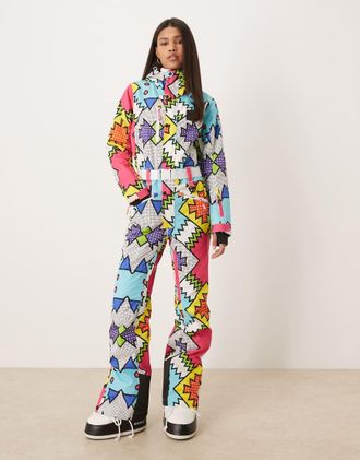 OOSC Del Mar - Combinaison de ski pour femme - Multicolore