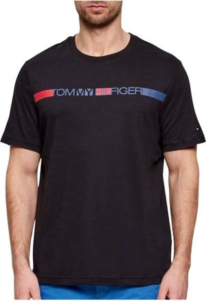 Tommy Hilfiger Homme, Tops, Noir, Taille: XL T-shirt Brand Love