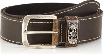 Werner Trachten Unisex Trachtengürtel Gürtel, Braun (antik braun 510), 105 cm