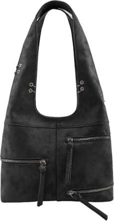 Fredsbruder Cuir sac &agrave; &eacute;paule Rebel At Heart Hobo Black noir