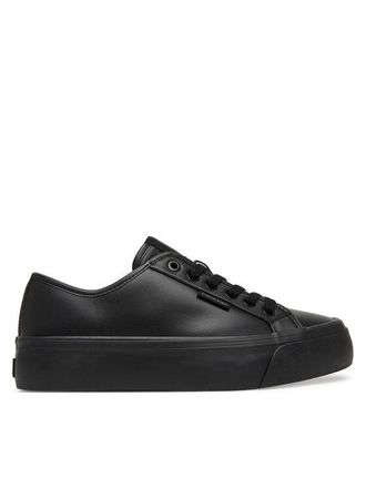 Calvin Klein Sneakers Vulc Flatf Lace Up Lth YW0YW01932 Schwarz