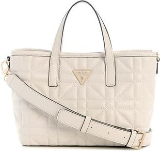 Guess Edita Mini Tote, Fourre-Tout Femme, Stone, Taille Unique