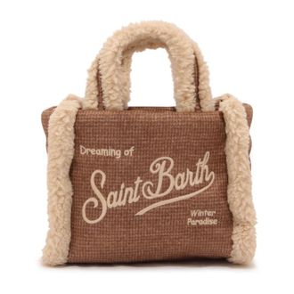 MC2 Saint Barth Vanity Mini Shearling Pied de Poule - - Bags - Damen - Beige - ONE SIZE