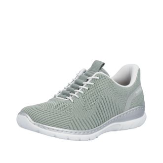 Rieker Slip-On Sneaker RIEKER Ready2GO, Damen, Gr. 38, mint, Textil, unifarben, Schuhe, Schlupfschuh, Halbschuh, Freizeitschuh, Slipper mit leichter Laufsohl