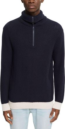 Esprit Herren 102CC2I302 Pullover, 400/NAVY, L