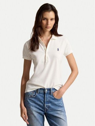 Polo Ralph Lauren Poloshirt 211B18200015 Wei&szlig; Slim Fit