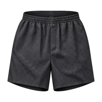 Gucci GG Seidenjacquard-Shorts - - Shorts - Herren - Schwarzk - 2XL
