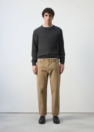 Mango Jean Sammy court coupe carotte beige - Homme - 38 - MANGO MAN