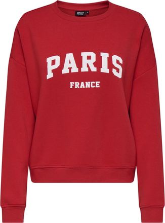 Only Onlsweat Life L/S Crew O.Size State Noos