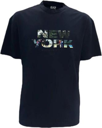 Emporio Armani T-Shirts - - Tops - Herren - Blau - S